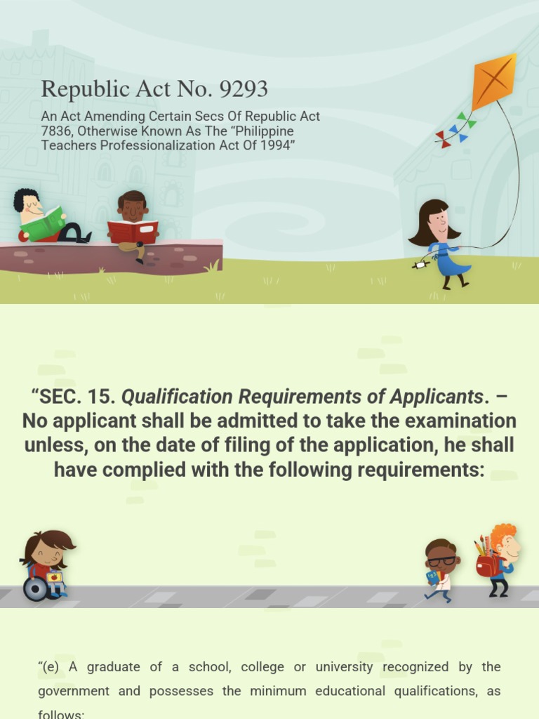 Ra 9293 | PDF