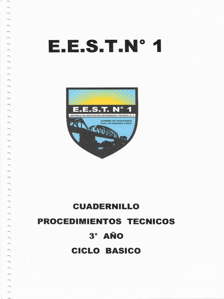 Procedimientos Tecnicos 3°año - EEST1 | PDF