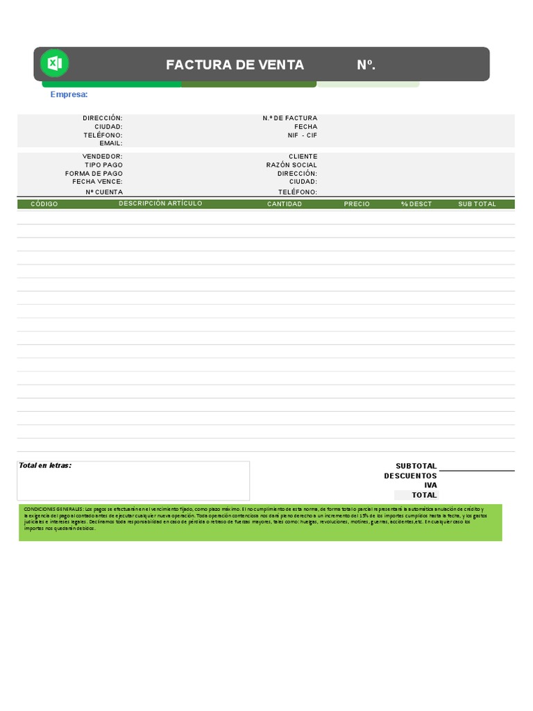 Modelo de Factura | PDF