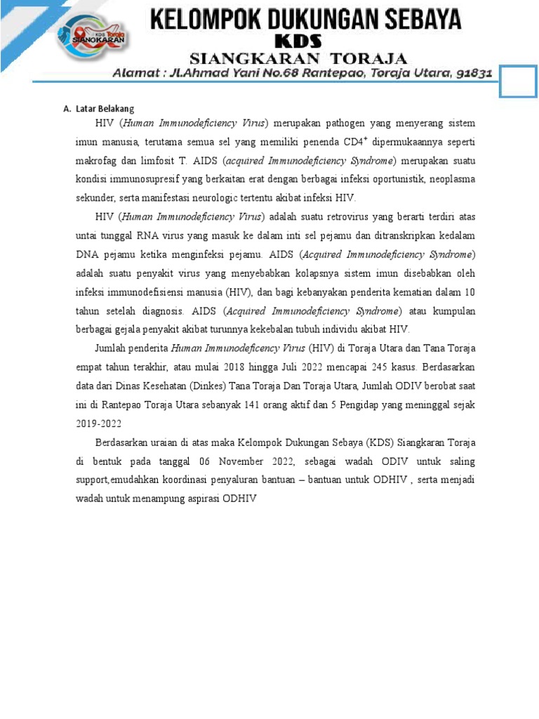 Proposal Bantuan Kds | PDF