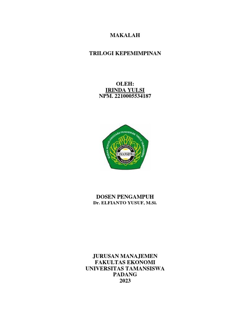 Trilogi Kepemimpinan Ki Hajar Dewantara | PDF | Ilmu Sosial