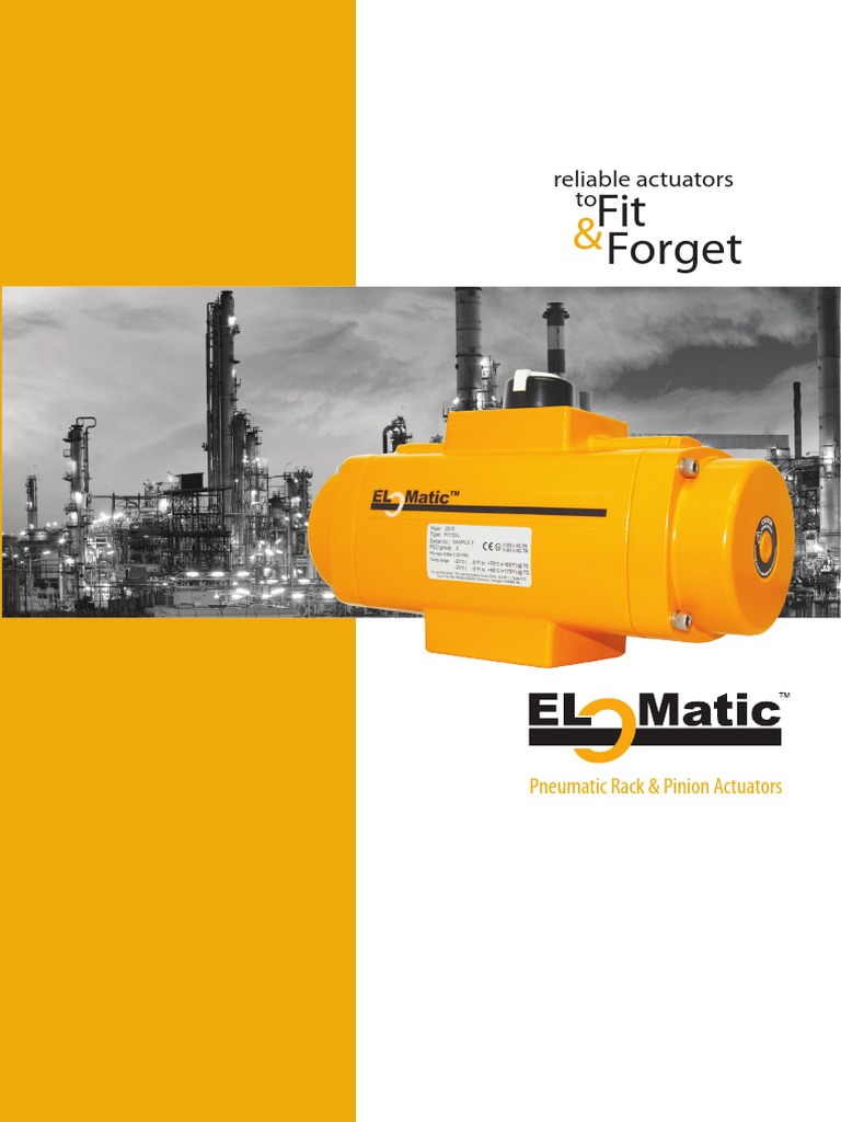 El-O-Matic-F-Series Actuator Tech Sheet | PDF
