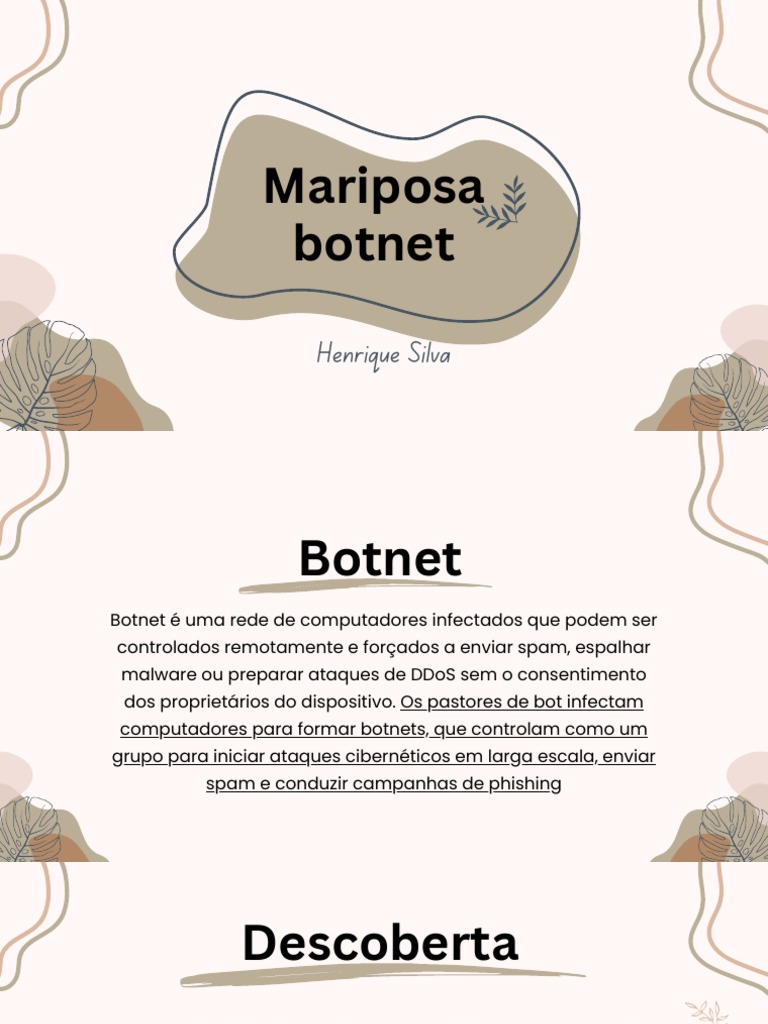 Mariposa Botnet - Henrique Silva | PDF | Segurança de computadores ...
