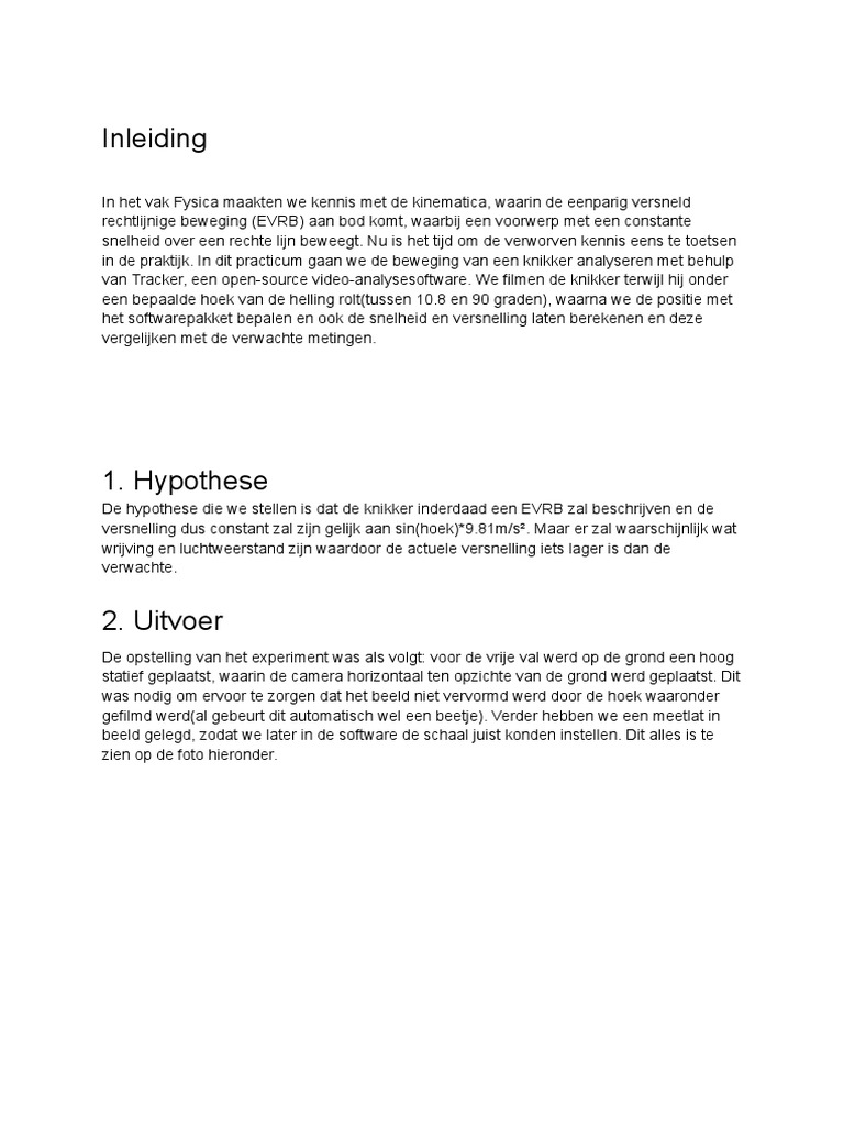 Practicum EVRB & Vrije Val | PDF