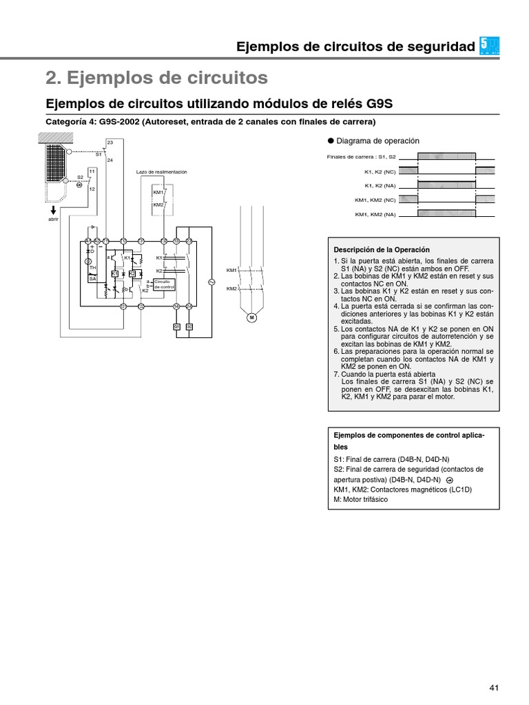 Ejemplos de Circuitos de Seguridad Safety41A51 | PDF | Energia ...