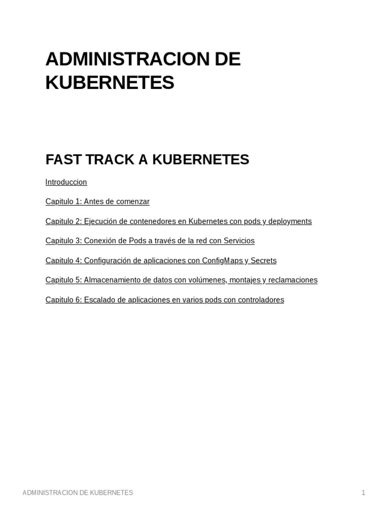Administracion de Kubernetes | PDF
