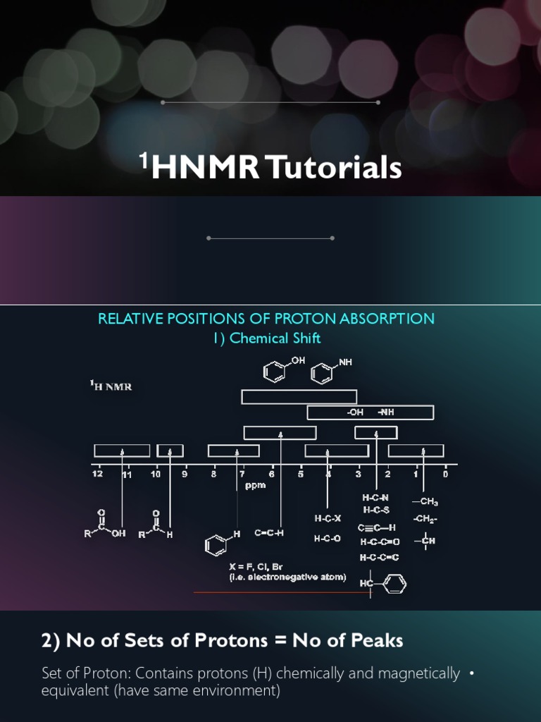 HNMR | PDF | Proton Nuclear Magnetic Resonance | Applied And ...