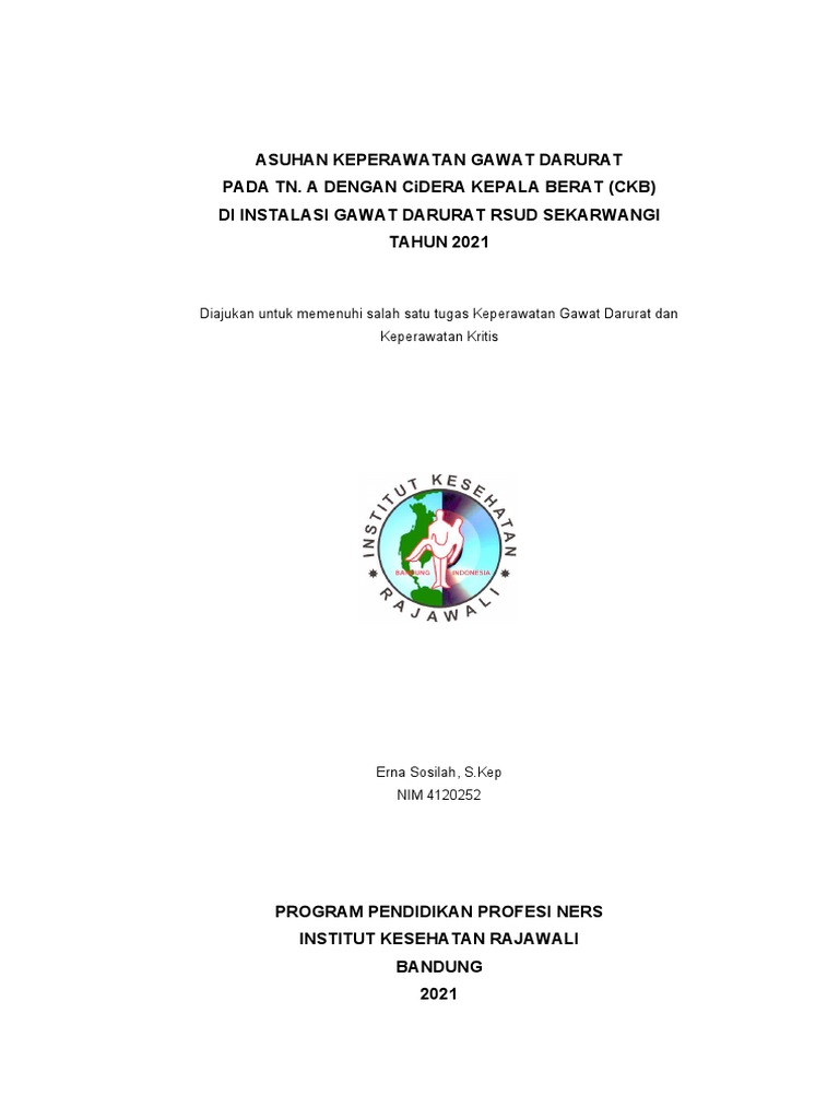 Asuhan Keperawatan Cidera Kepala Berat | PDF