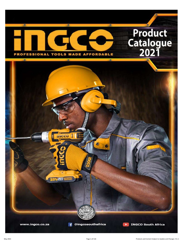 Topfast BRAND Catalogue Ingco 2021 May | PDF | Drill | Battery Charger