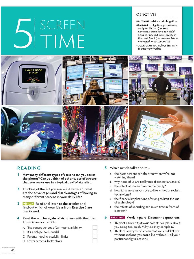 Chapter 5 - Screen Time | PDF