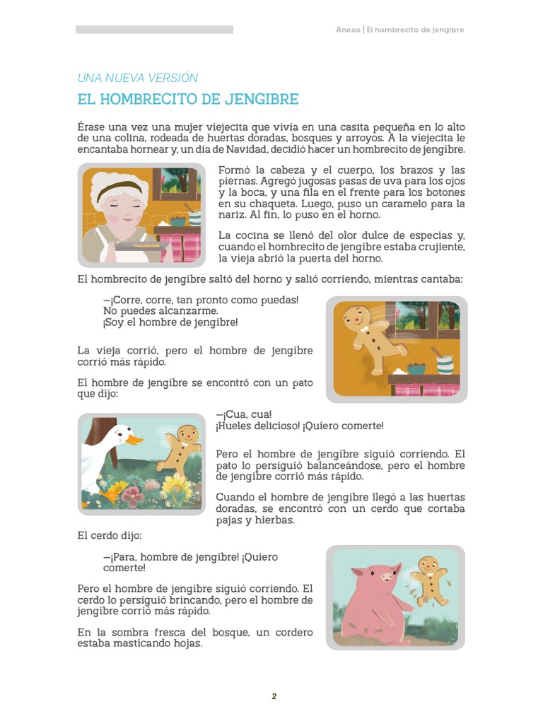 El hombrecito de jengibre versión 2 | PDF