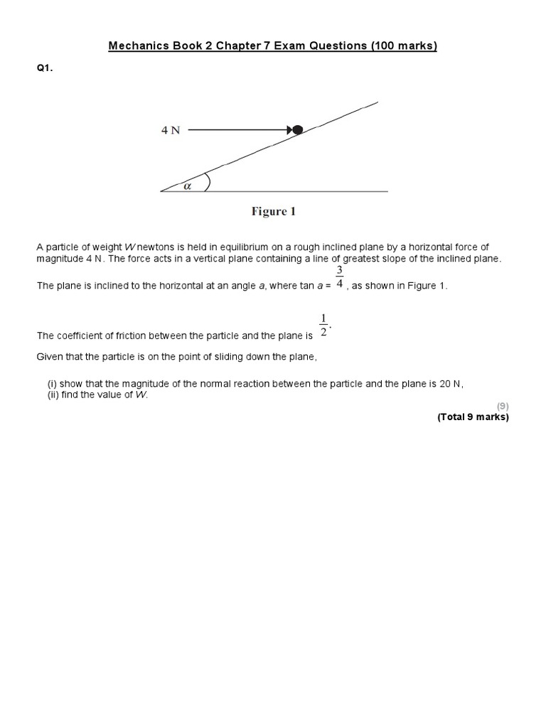 Y2 Chap 7 Exam Questions | PDF