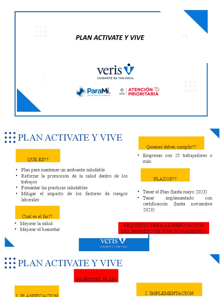 Plan Activate y Vive (3) (5) (2) (1) (2) | PDF | Seguridad y salud ocupacional | Salud pública