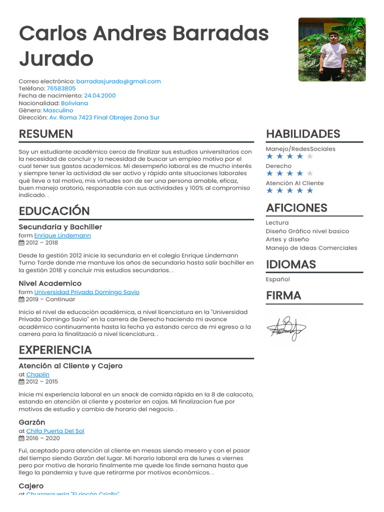 Carlos Andres - Resume-132 | PDF
