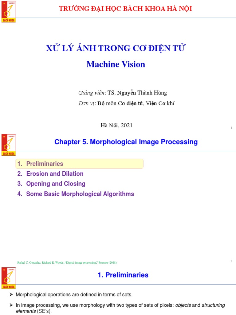 Chapter 5. Morphological Image Processing | PDF