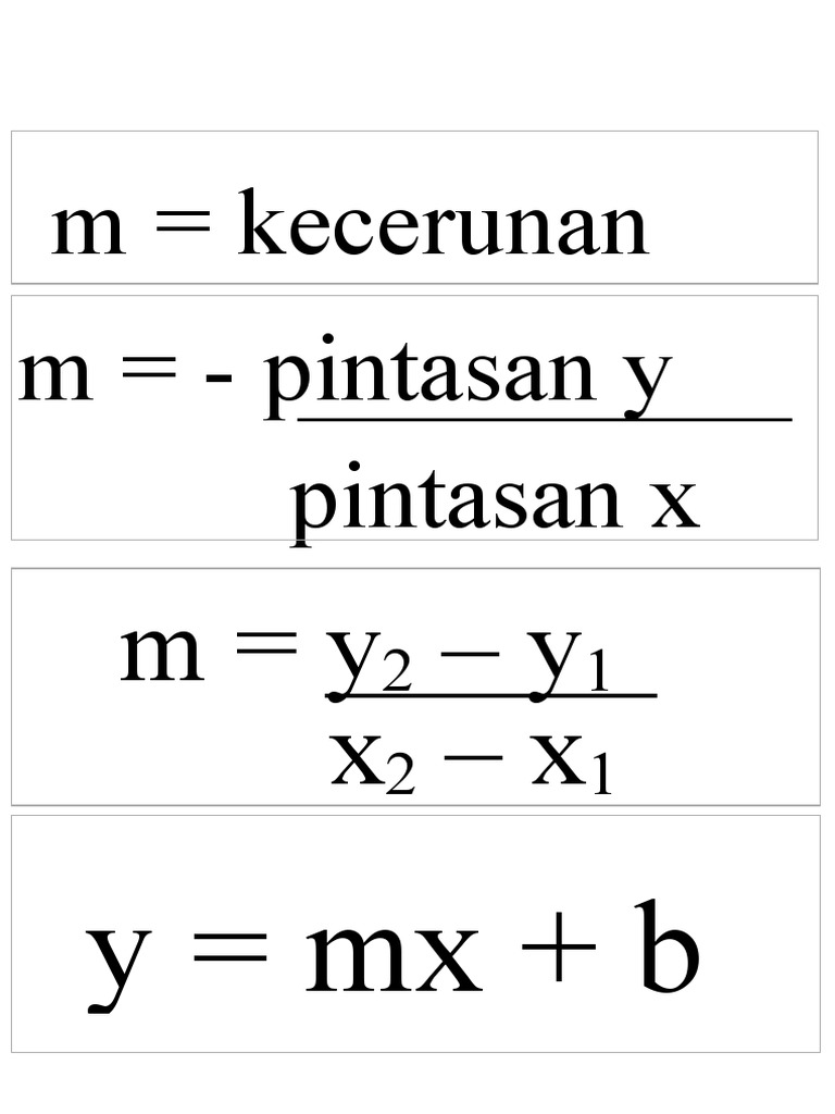 Formula Kecerunan | PDF