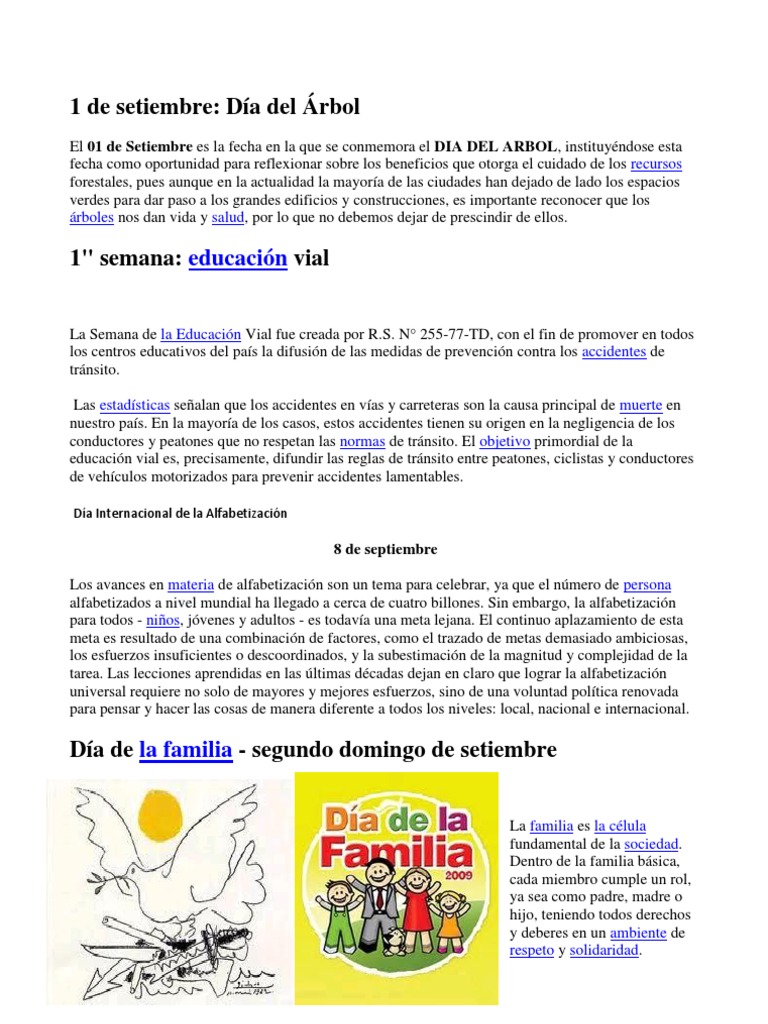 Fecha Civica de Setiembre | Mujer | Familia