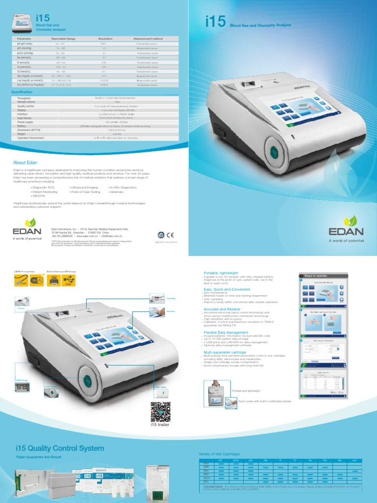Edan Blood Gas Analyzer_ | PDF