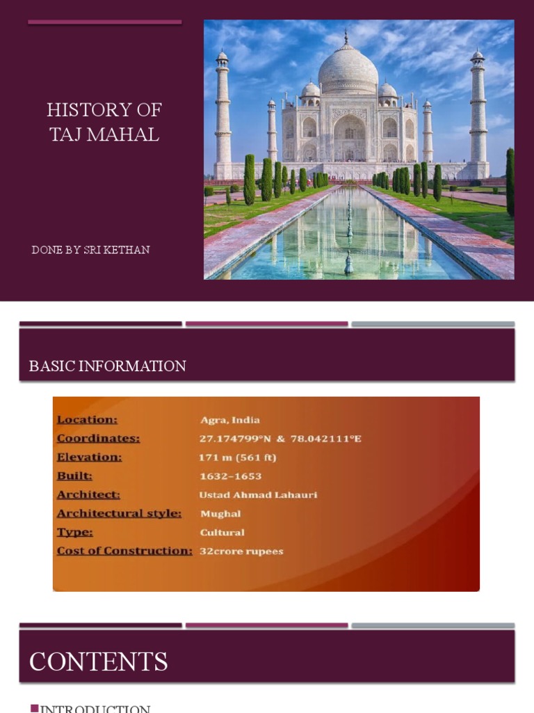 Taj Mahal Edited | PDF