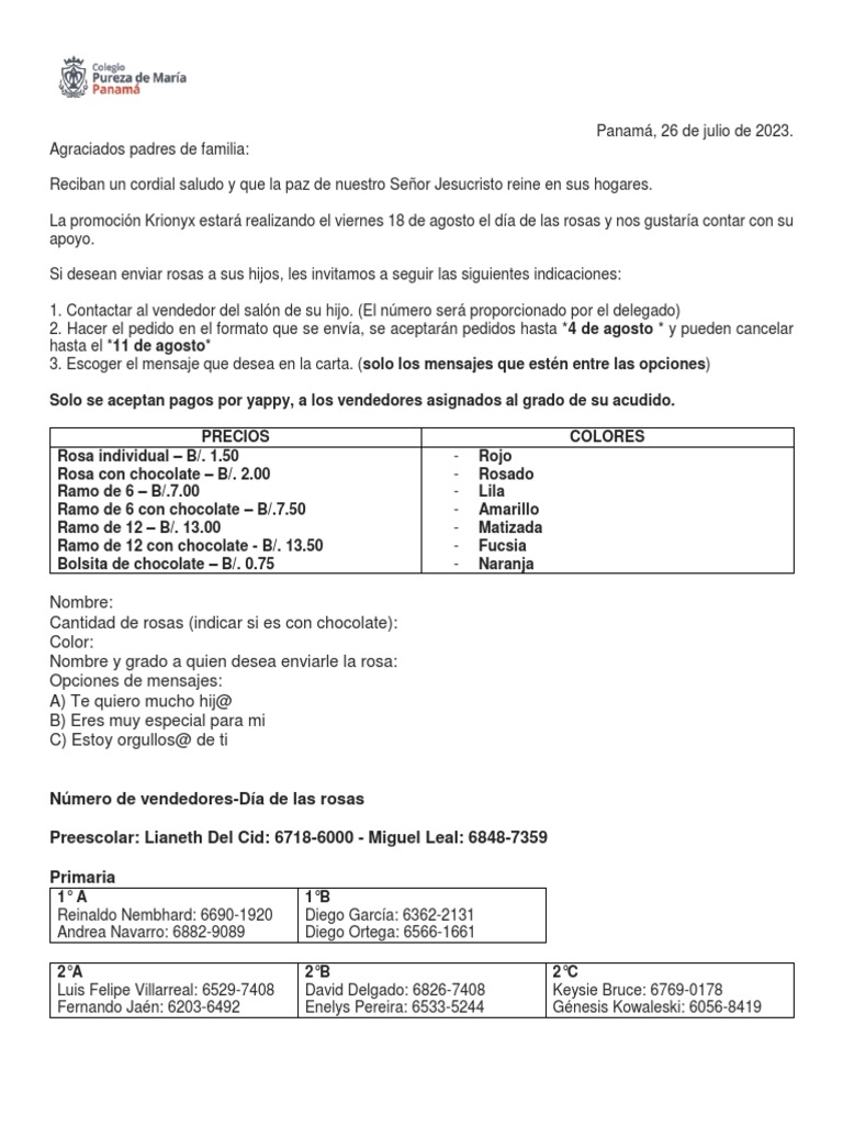 Circular Padres de Familia en General. | PDF | Diseño gráfico | Visión