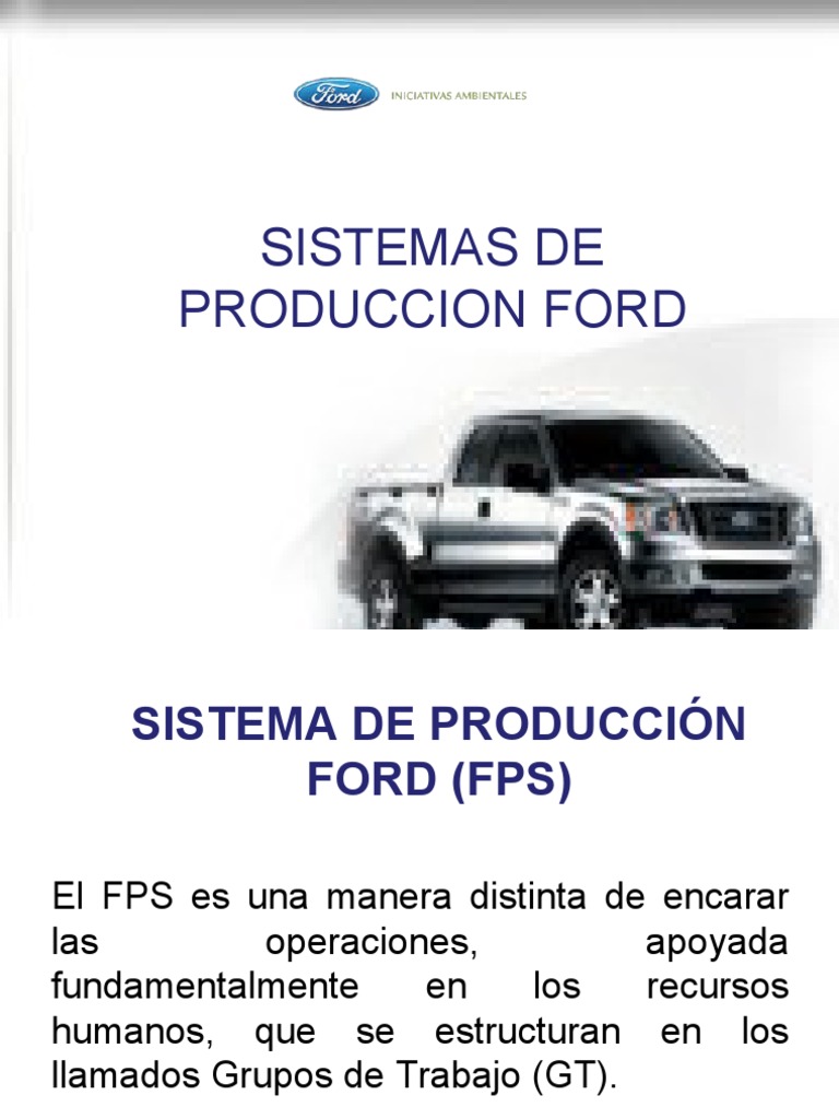 Sistema de Producción Ford: Eficiencia y Fordismo | PDF | Compania de ...