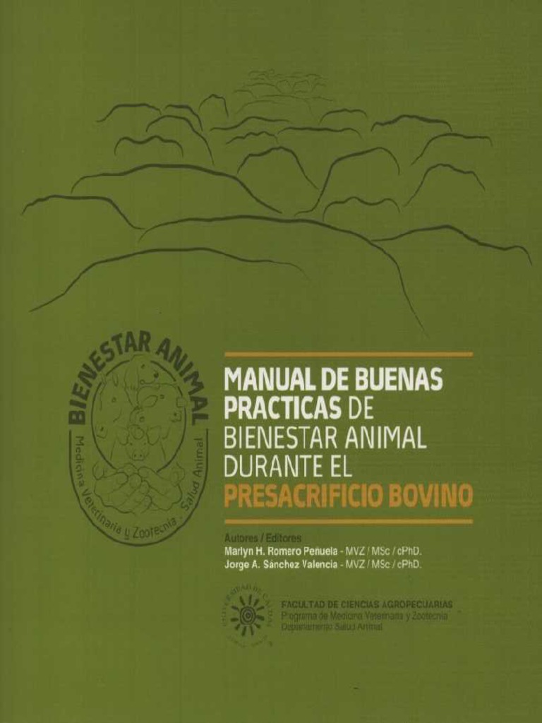 Manual de Buenas Practicas de Bienestar Animal Durante El Presacrificio ... Manual de Buenas Practicas de Bienestar Animal Durante El Presacrificio ...