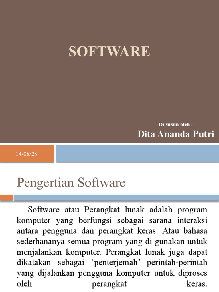 Pengertian Software | PDF