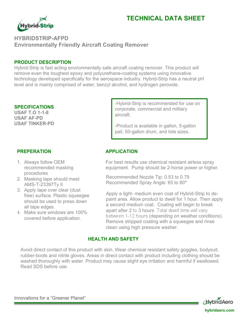 Hybrid-Strip: Eco-Friendly Coating Remover | PDF | Secondary Sector Of ...