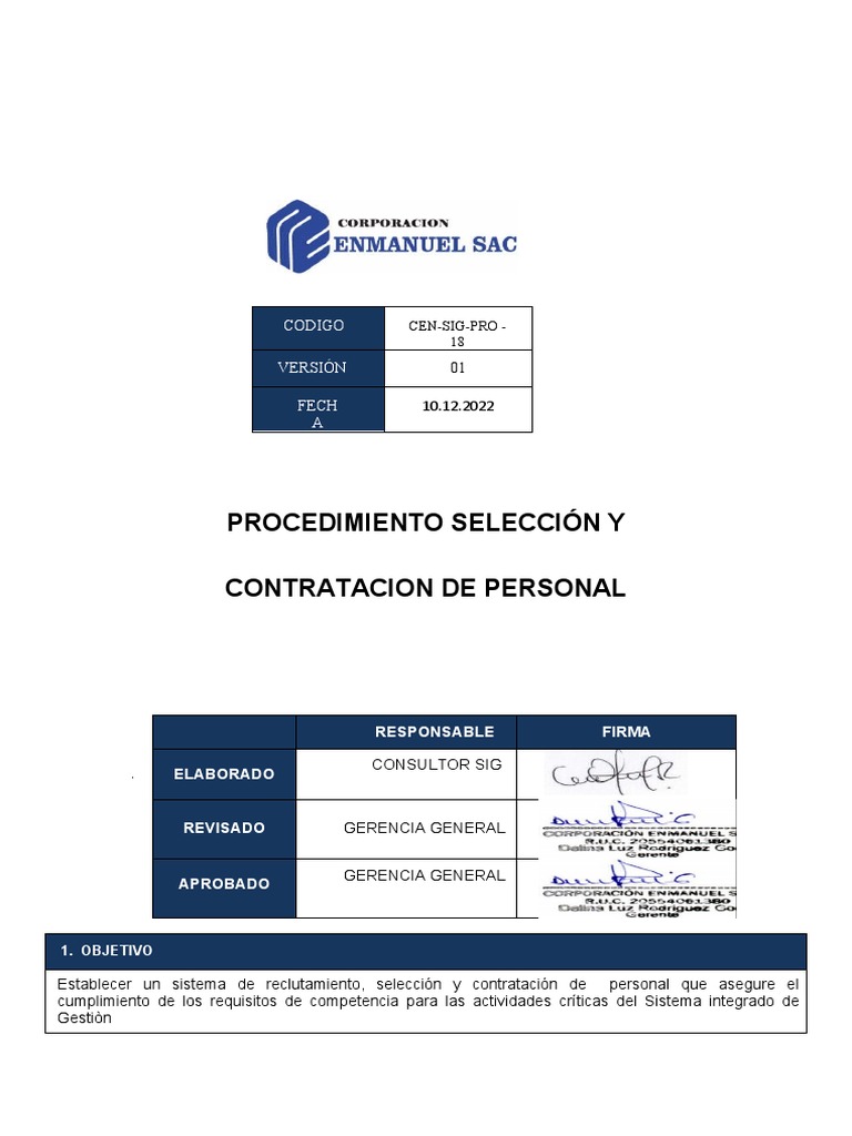 Reclutamiento Seleccion y Contratación de Personal | PDF | Reclutamiento | Business
