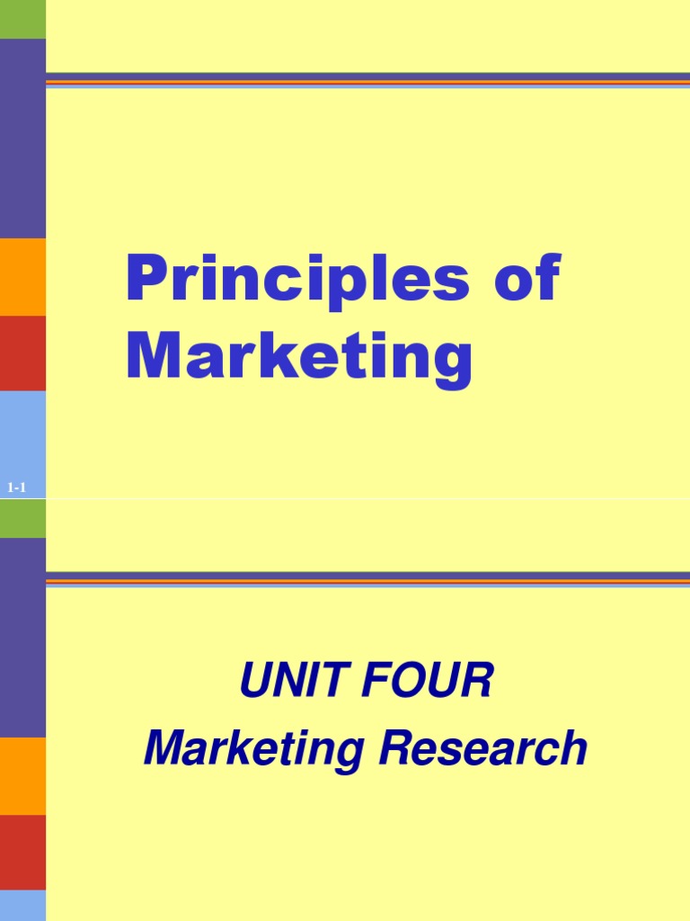 UNIT 4 - Marketing Research | PDF | Marketing Research | Sampling ...