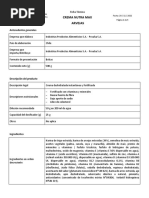 2023.06.23 Bases Tecnicas PACAM Producto Bebida Lactea Nutra Max BLNM | PDF | Leche | Nutrición