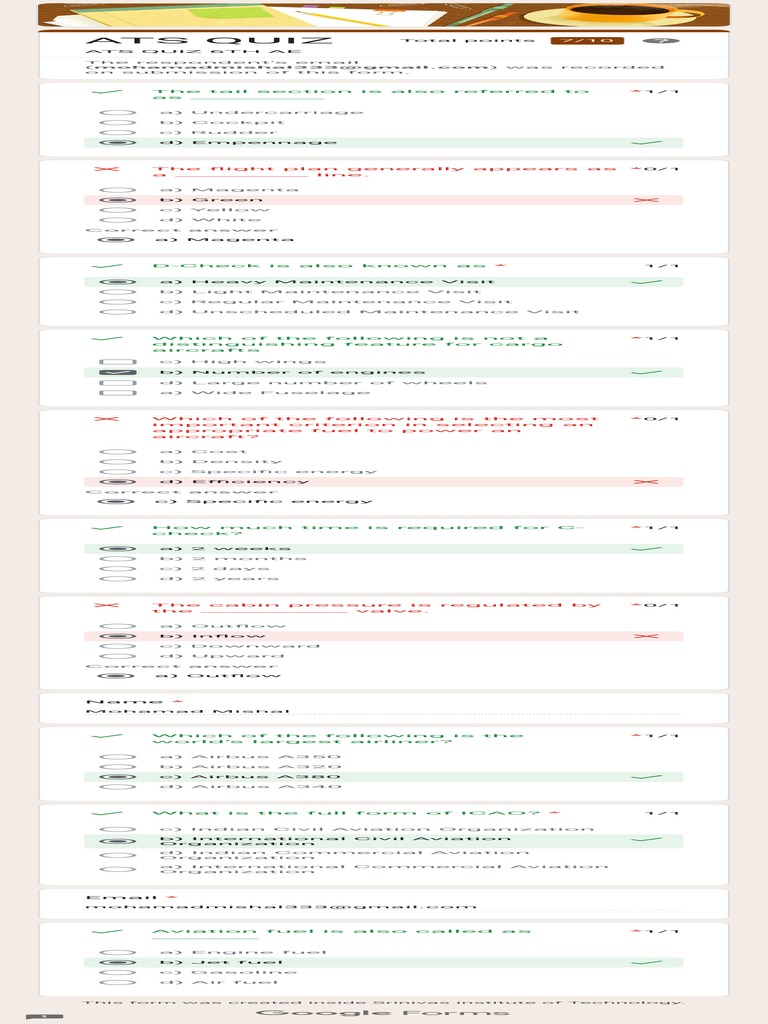 Ats Quiz | PDF | Science & Mathematics | Computers