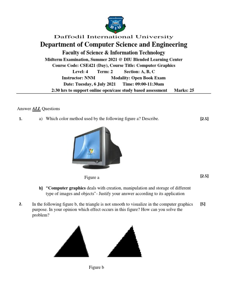 Midterm Sum '21 CG | PDF