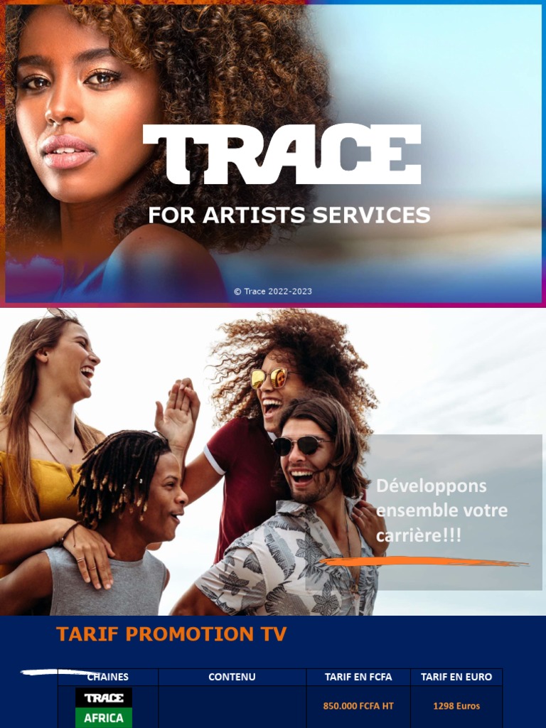 Trace For Artists 2022 - 2023 Tarif Normal | PDF