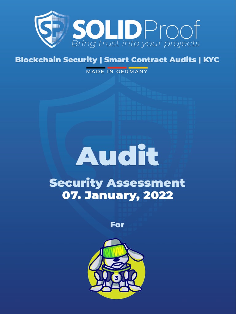 SmartContract Audit Solidproof Web3Inu | PDF | Vulnerability (Computing) | Security