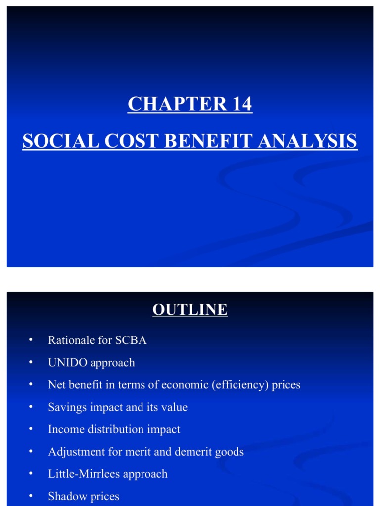 Chapter 14 Social Cost Benefit Analysis | PDF