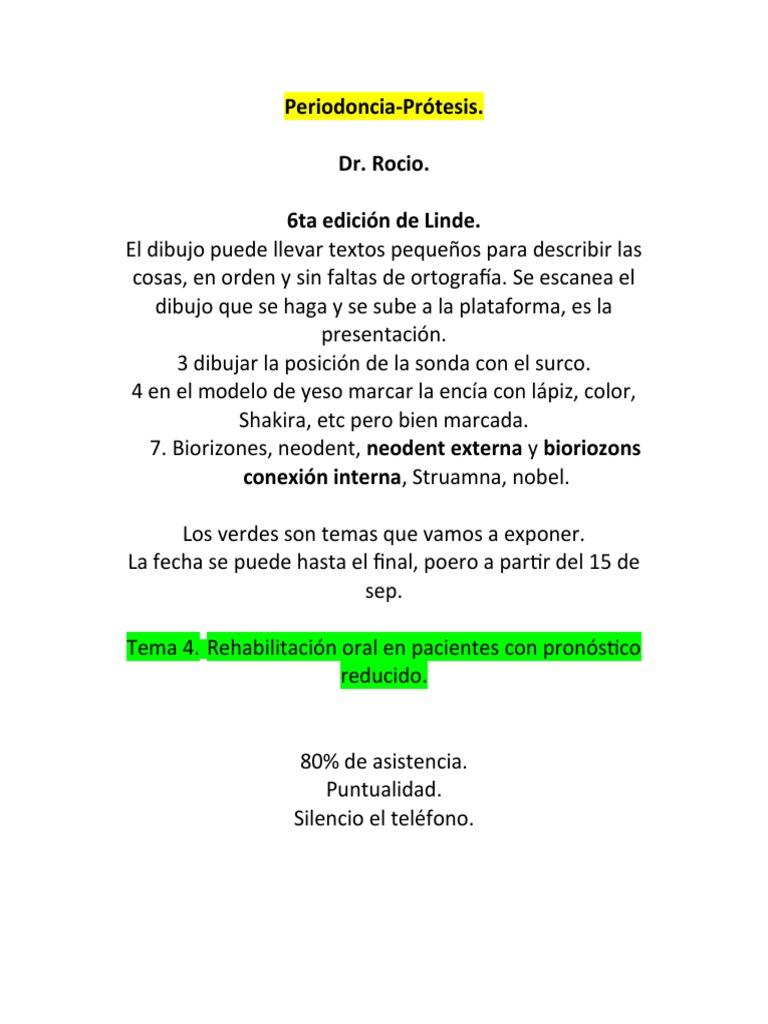 Perio-Prosto | PDF | Hueso | Especialidades Medicas