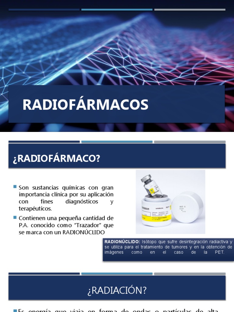 Radiofármacos U6 | PDF