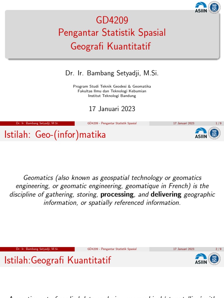 01 Quantitative Geography | PDF | Spatial Analysis | Geomatics