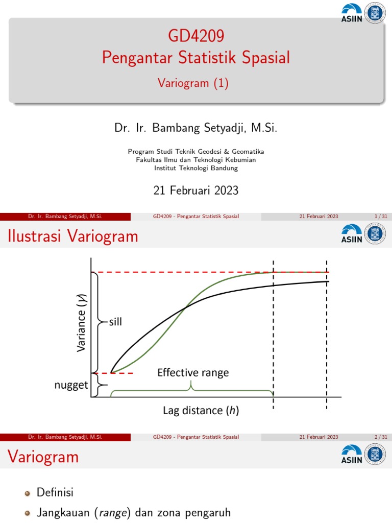 04 Variogram | PDF | Metode & Bahan Ajar