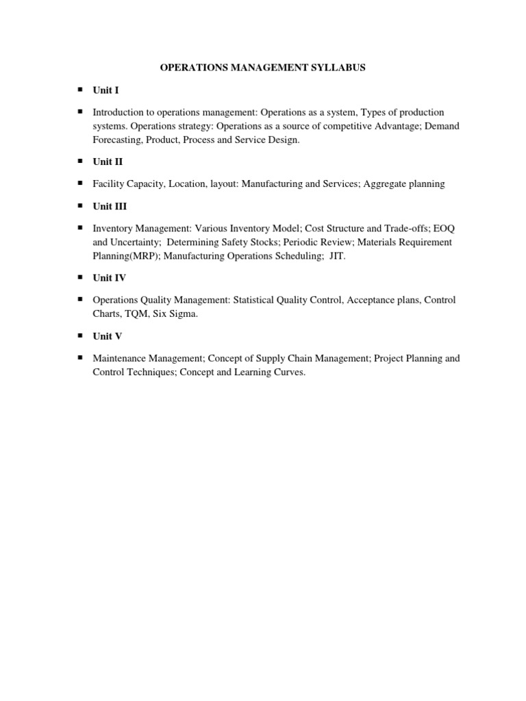 HR Syllabus | PDF | Human Resource Management | Operations Management