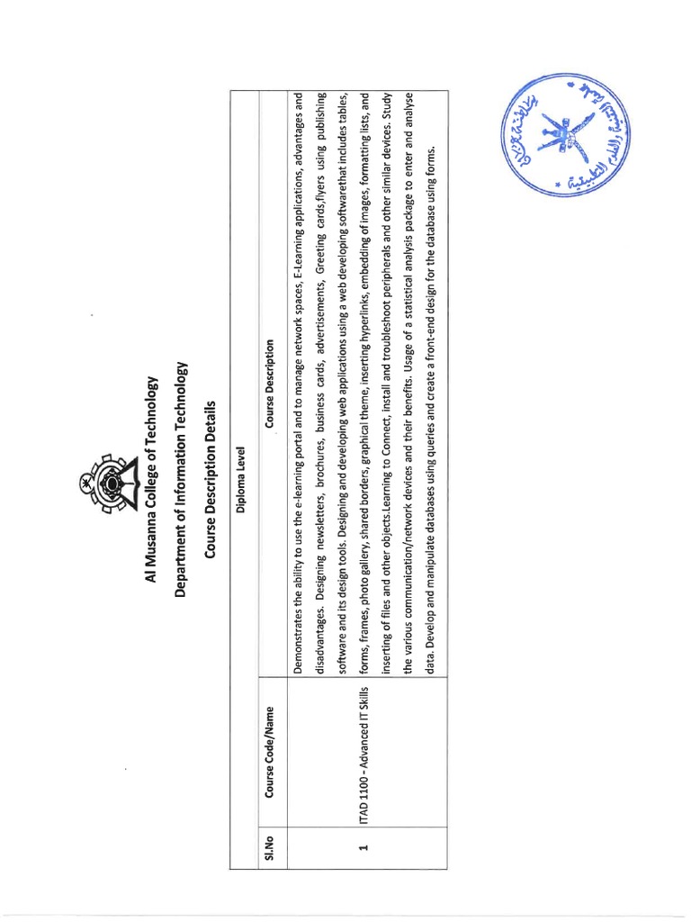 Diploma First Year | PDF