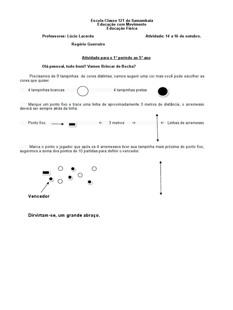 Atividade - Bocha - Imprimir | PDF