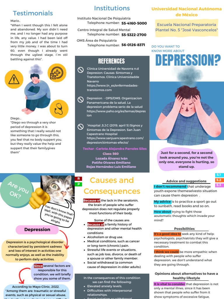 Brochure Depression | PDF | Major Depressive Disorder | Depression (Mood)
