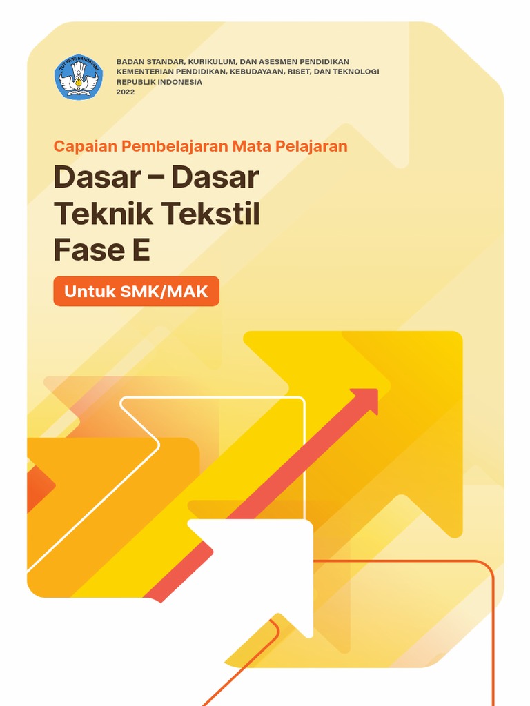 CP Mata Pelajaran Dasar - Dasar Teknik Tekstil | PDF | Seni | Komputer