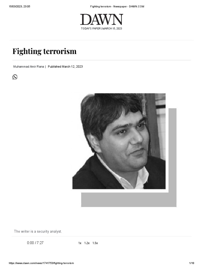 Fighting Terrorism - Newspaper | PDF