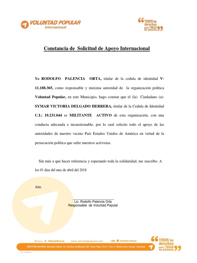 Voluntad Popular Miembro Activo2 | PDF