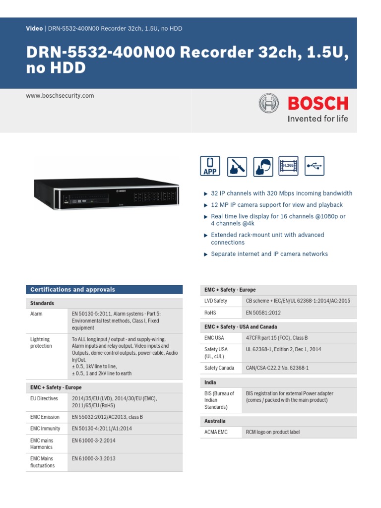 Bosch DRN - 5532 - 400N00 | PDF