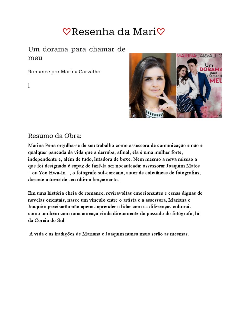 Resenha - Um Dorama para Chamar de Meu | PDF