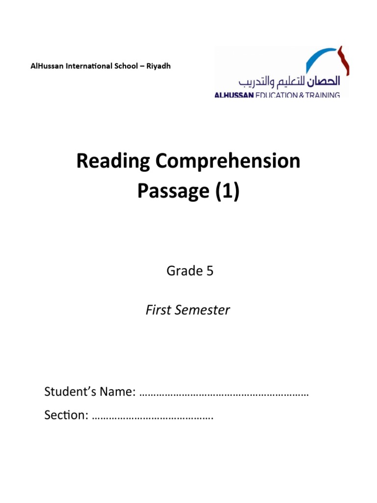 Reading Comprehension Passage | PDF